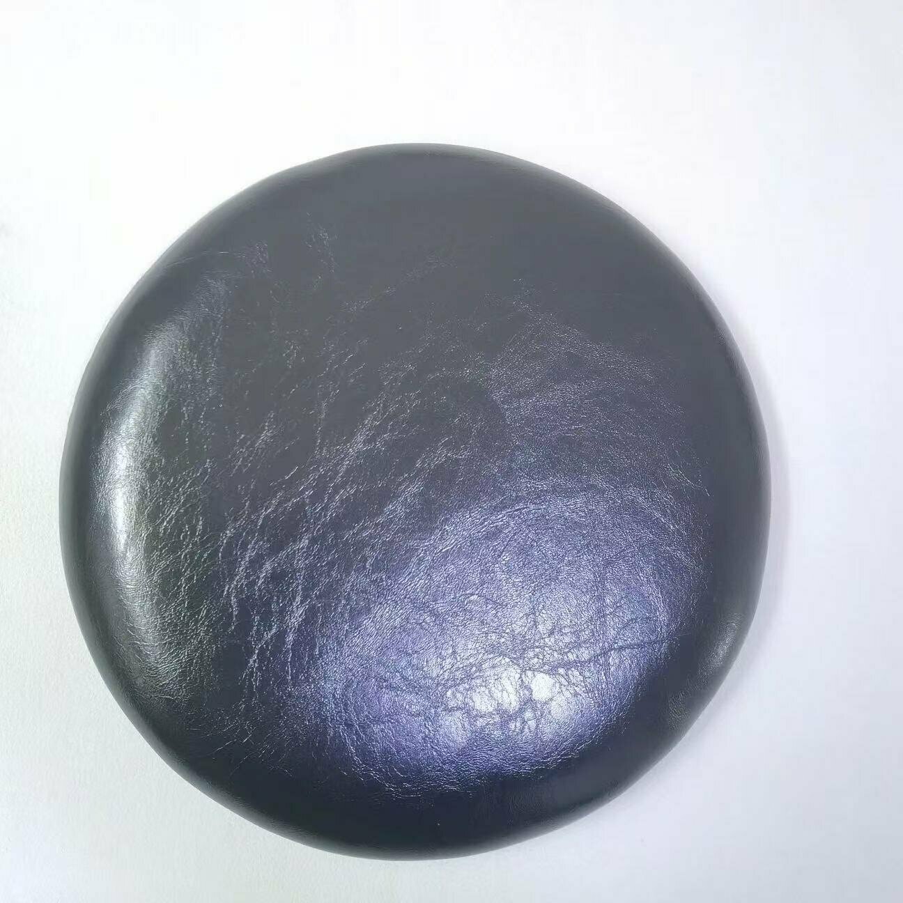 Сиденье , круглое для стула, табурета, экокожа,38x38x4 см, цвет белый ZY