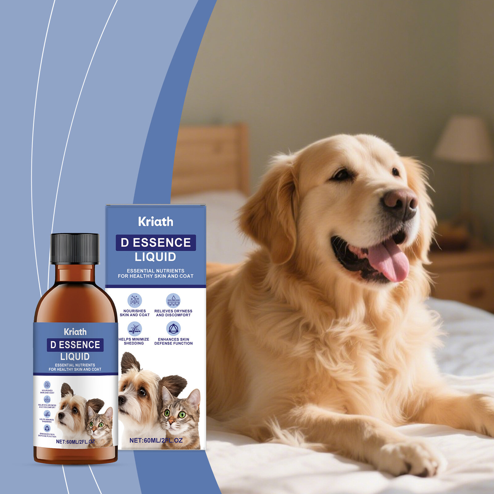 Средство для ухода за шерстью домашних животных, анти-запутывание шерсти, мягкое очищение, средство для гладкого и пушистого ухода