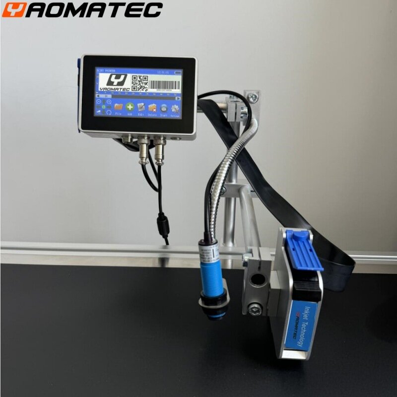 Чернильно-струйный принтер YAOMATEC с переменным QR-кодом, номером партии, датой и сроком годности, автоматический чернильно-струйный принтер