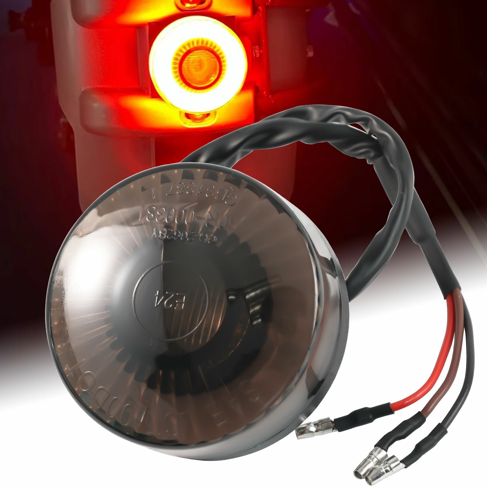 Мотоцикл 12 В, Универсальный DRL Круглый, Задний стоп-сигнал Задний габаритный огонь