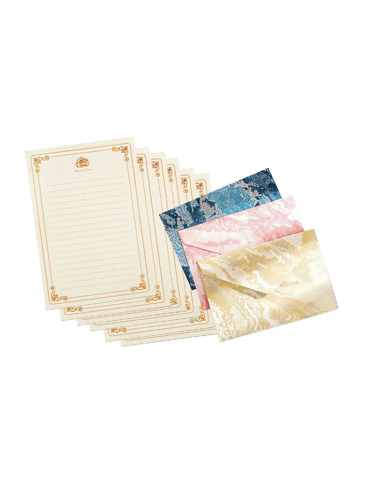 1 комплект канцелярской бумаги и конвертов, бумага для письма с конвертами