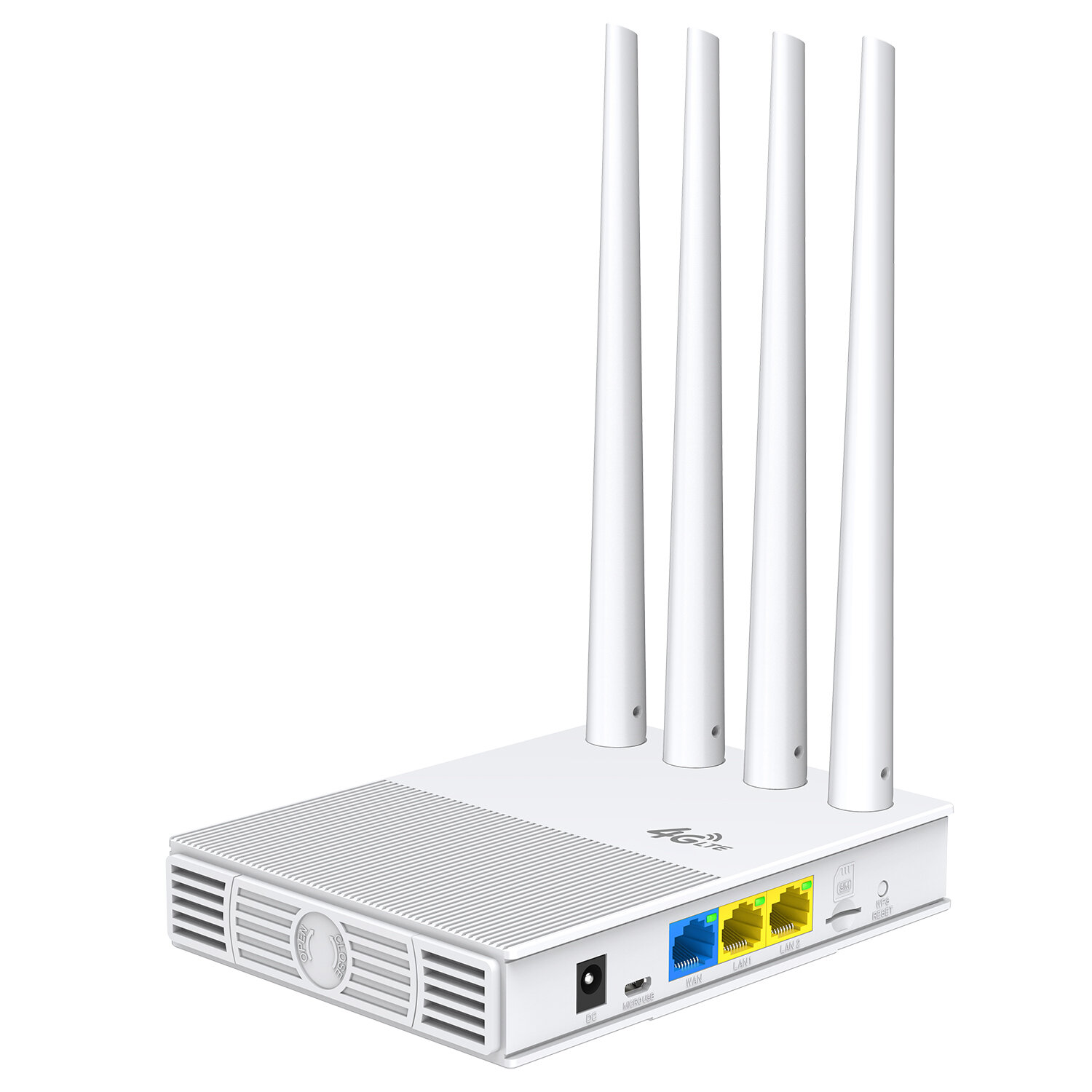 Smart WiFi Router Ultra-Fast Dual Band Wireless Router с High-Gain Antennas 4G LTE Internet Router поддержка WAN/LAN для дома и офиса, белый цвет, пластик, 12V/1A, размер 320*110*26mm, 32 устройства, 300Mbps