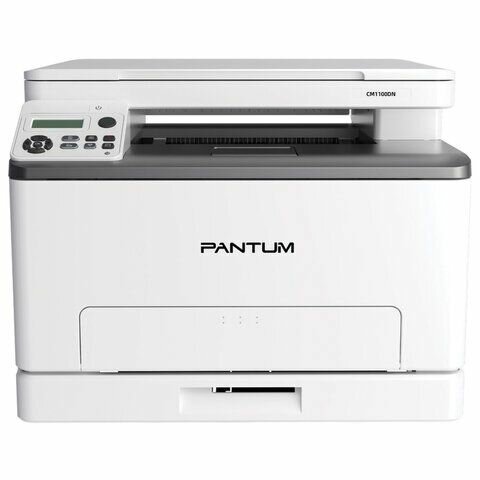 МФУ лазерное цветное PANTUM CM1100DN 3 в 1, А4, 18 стр мин, 30000 стр мес, дуплекс, сетевая карта