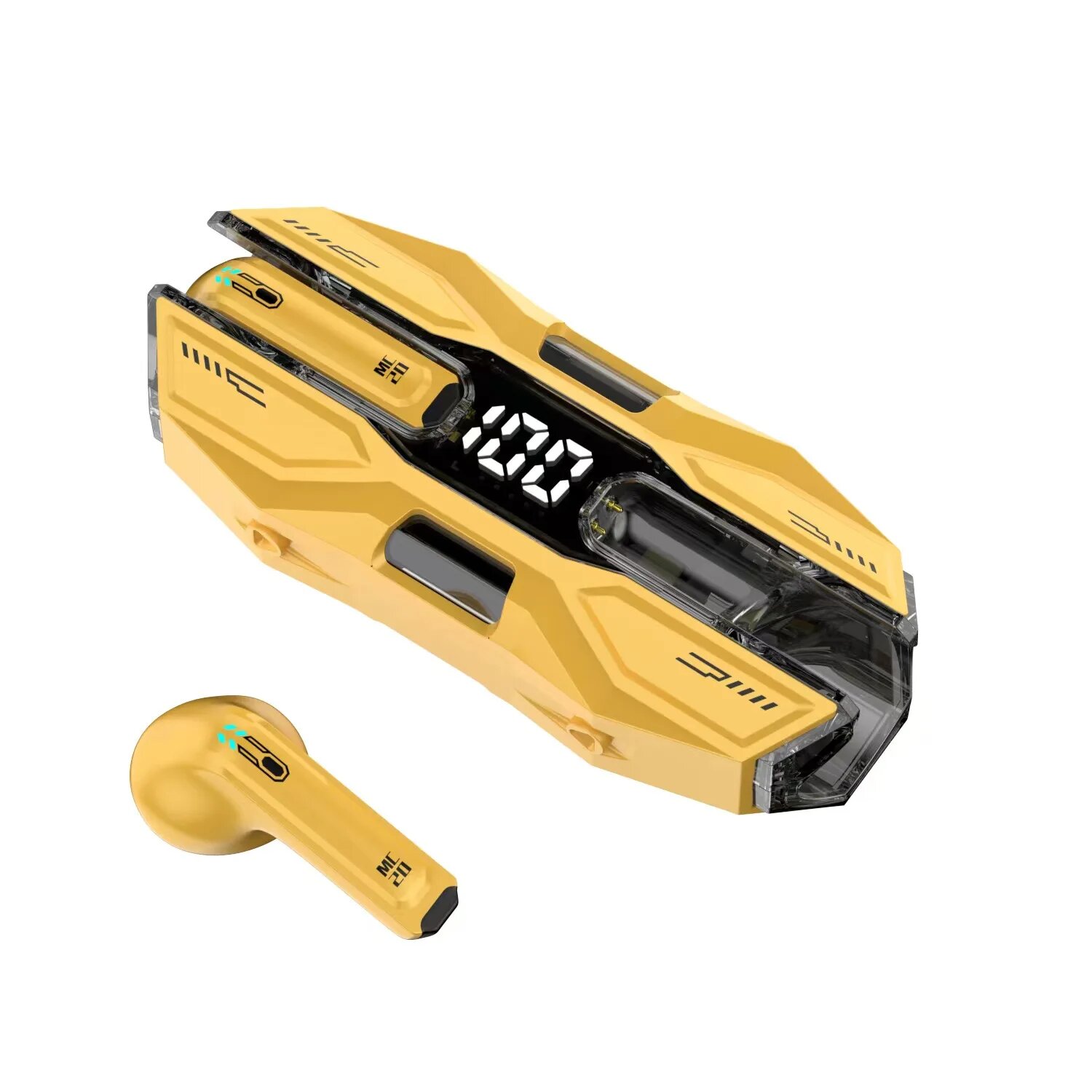 F20 TWS Bluetooth 5.3 Игровые Беспроводные Наушники Hi-Fi Стерео Двойной Режим С Чехлом Для Зарядки Для Xiaomi - Гарнитура С .