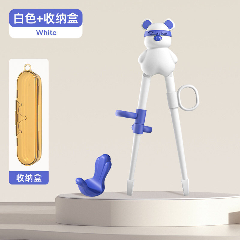 Детские тренировочные палочки для еды Jingqi, палочки с тигровым ртом, вспомогательные палочки для обучения, специальные палочки для малышей 2-3 лет, 4-6 лет, столовые приборы