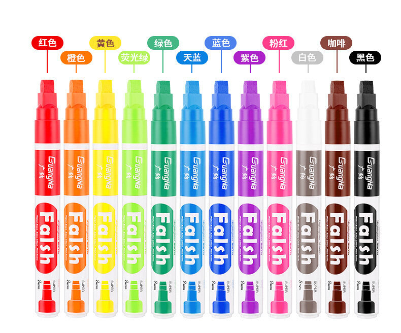 ⭐Электронный маркер Guangna 1083-12 с экраном, стираемый, светодиодный, цветной маркер, световой маркер для доски, 8 мм⭐