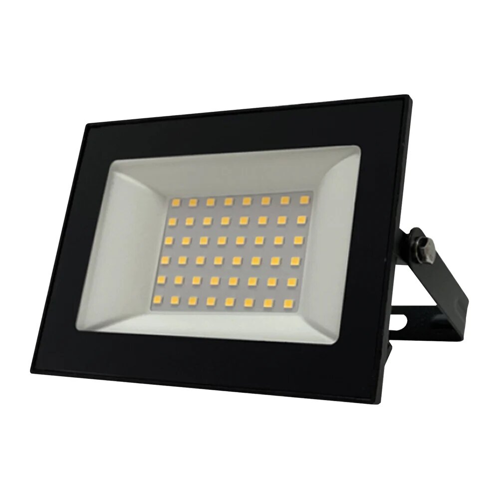 Прожектор FL-LED Light‑PAD, черный, алюминиевый корпус, прямоугольный форм‑фактор, холодный белый свет