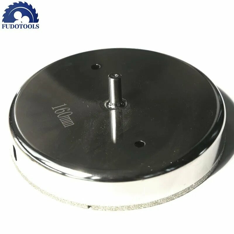 Коронка алмазная 160мм по стеклу и керамике 1шт. FUDO (сверло алмазное трубчатое, 1шт)