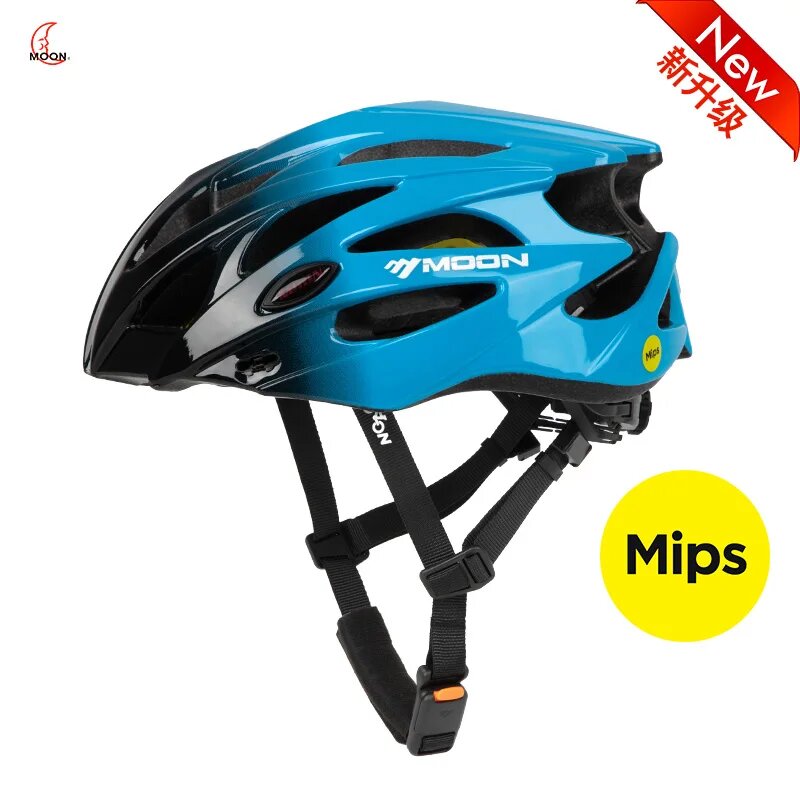 MOON Велосипедный шлем MIPS красный для взрослых M 55-58cm, Blue