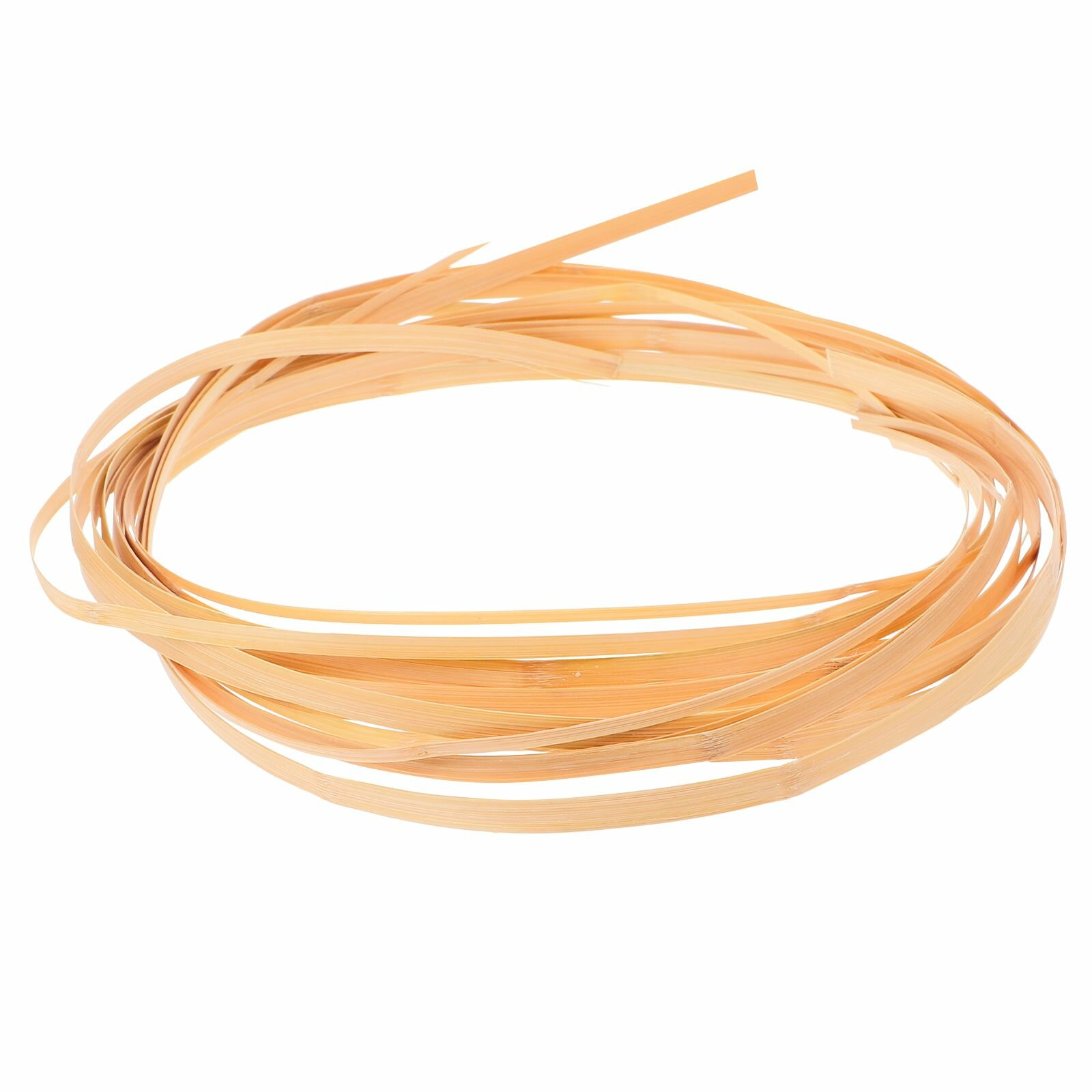 Натуральные бамбуковые полосы для плетения корзин, 4 рулона, бежевые, для декора