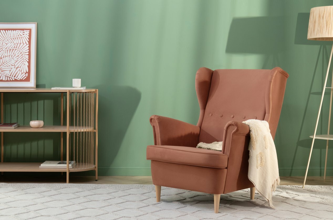 Кресло в гостиную мягкое Divan.ru Дженкс Velvet Terra, коричневый, велюр, с подлокотниками