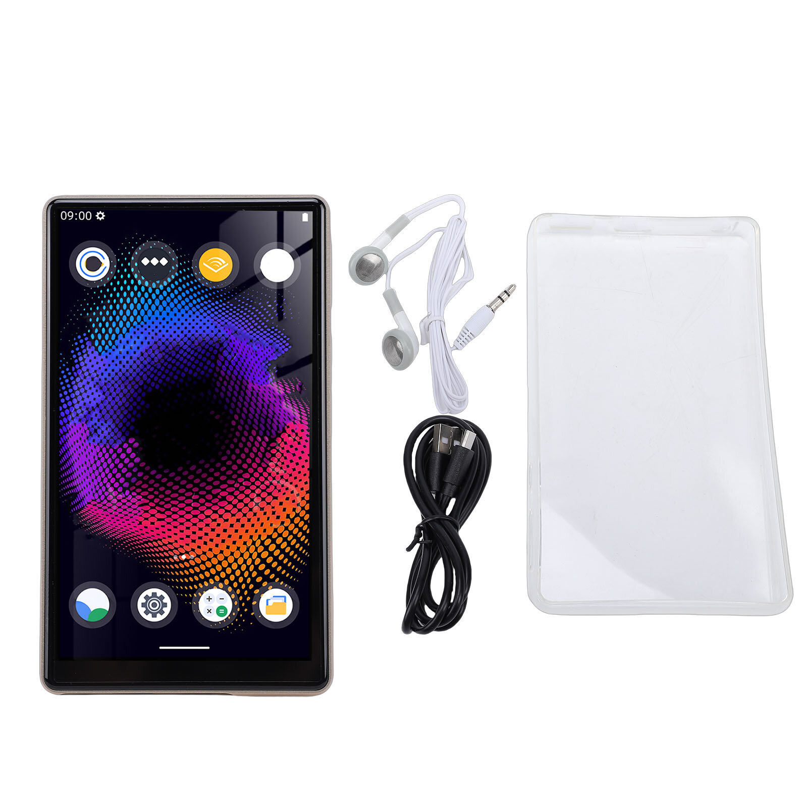 MP3-плеер с поддержкой Spotify, 192 ГБ, MP4, MP5 с Bluetooth, Wi-Fi, 5-дюймовый сенсорный экран, детский Hi-Fi-музыкальный плеер с динамиком, золотого цвета