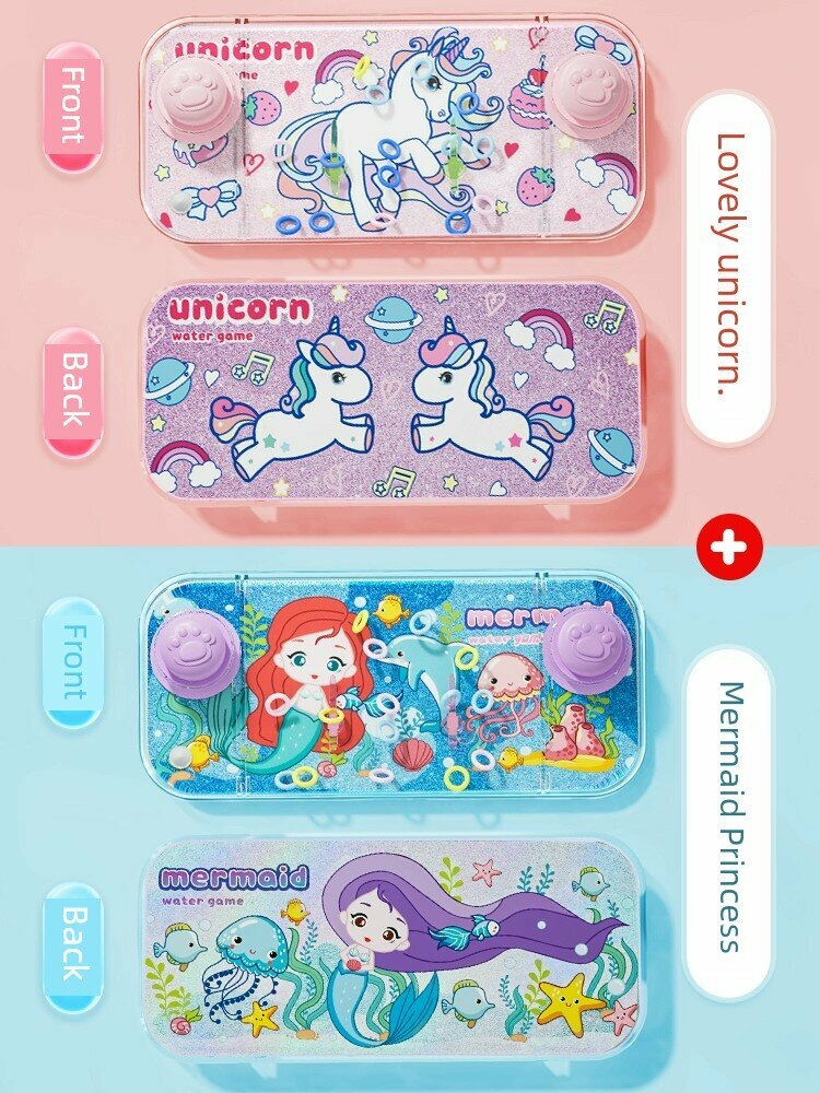 Детская развивающая игрушка-аттракцион «Кольцеброс в воду», игрушка-аттракцион «Кольцеброс в воду» для малышей, ручной