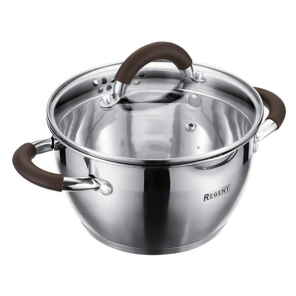 Кастрюля 20см/3.2л REGENT inox TRUFFLE