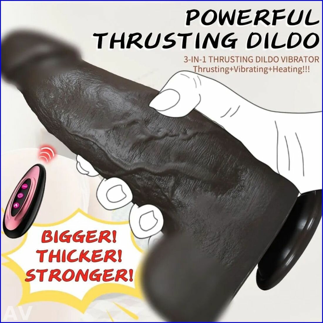 Самый реалистичный фаллоимитатор дилдо с язычком Вибратор, цвет: чёрный цвет