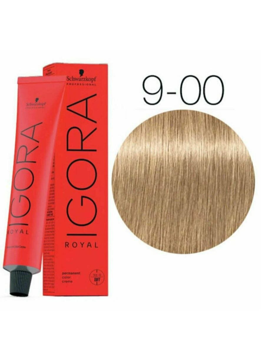 Краска для волос блондин натуральный экстра Schwarzkopf Igora Royal 9-00 60 мл