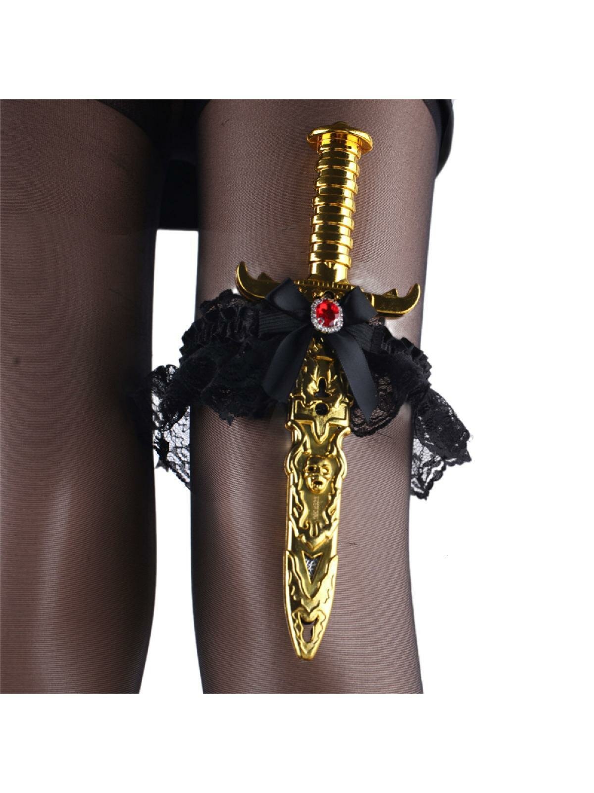 Пиратские браслеты-ножны для ног, Черный