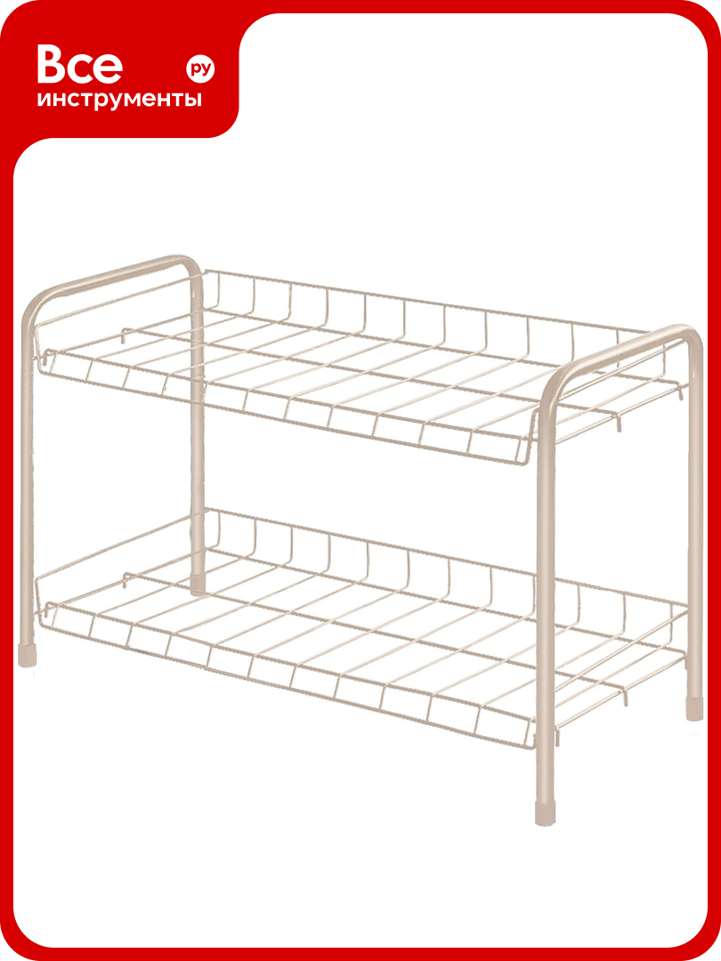 Этажерка Nika НИКА ЭТ3 ЭТ3/БЖ бежевый металлик