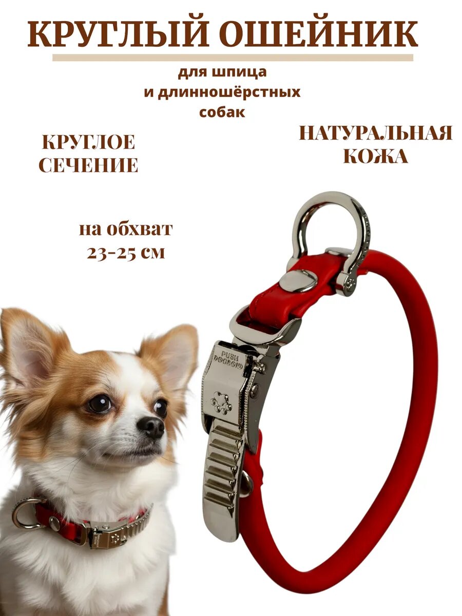 Ошейник Dogbond круглый для шпица и длинношерстных пород