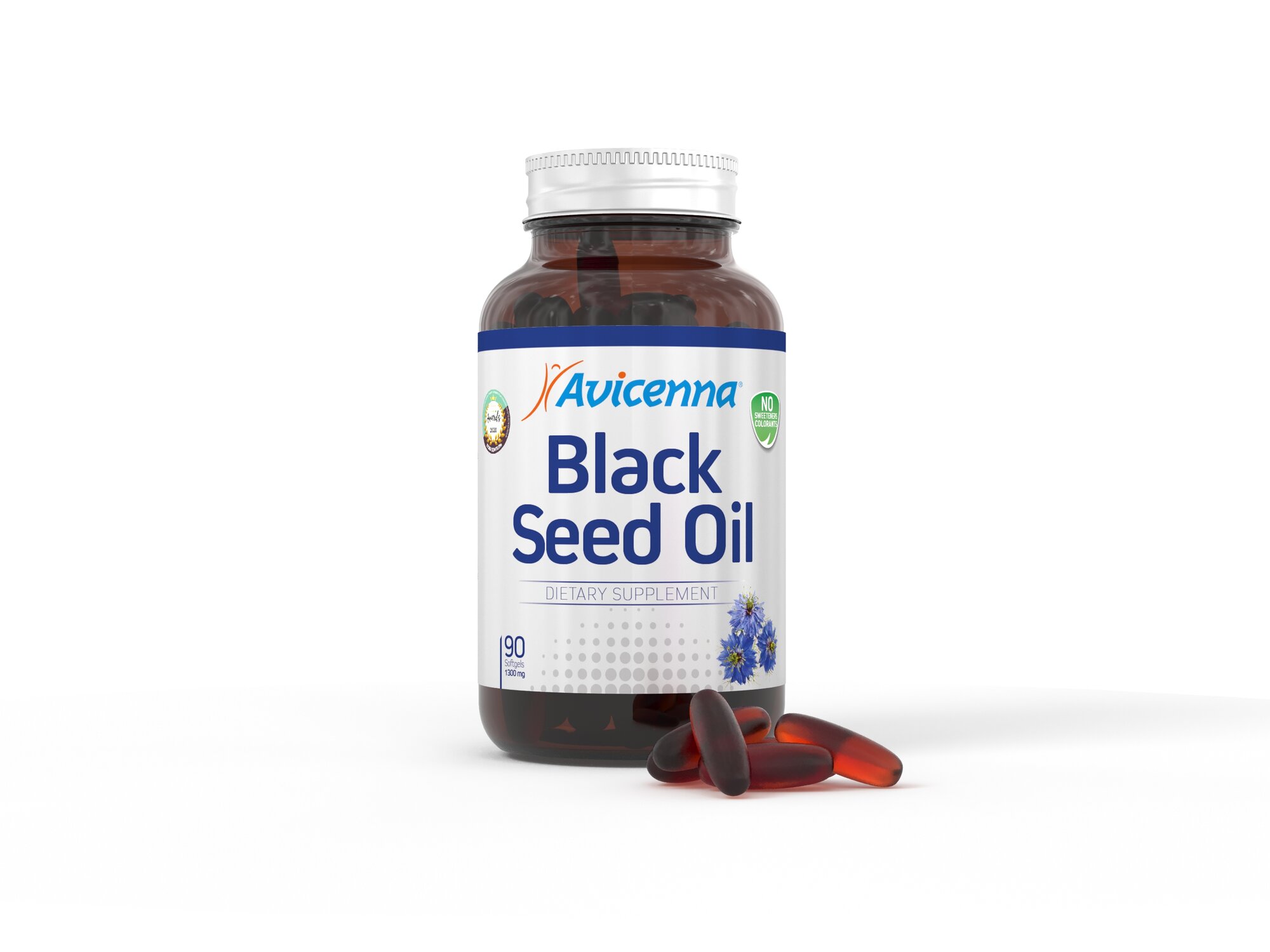 Avicenna Масло черного тмина (Black Seed Oil), 100% натуральное, холодного отжима, для иммунитета и пищеварения, 250 мл