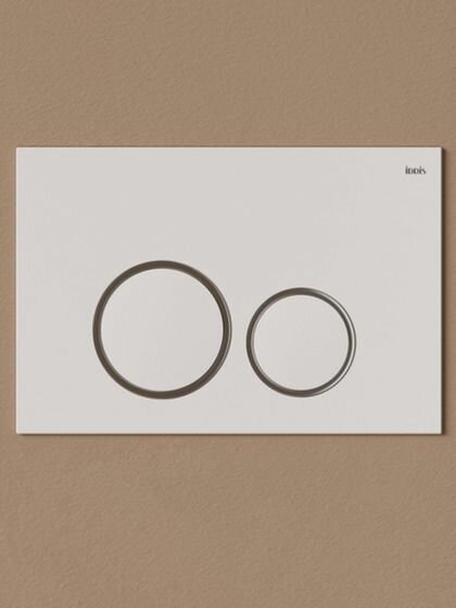 Кнопка смыва Iddis Unifix UNI03WCi77 универсальная, белая