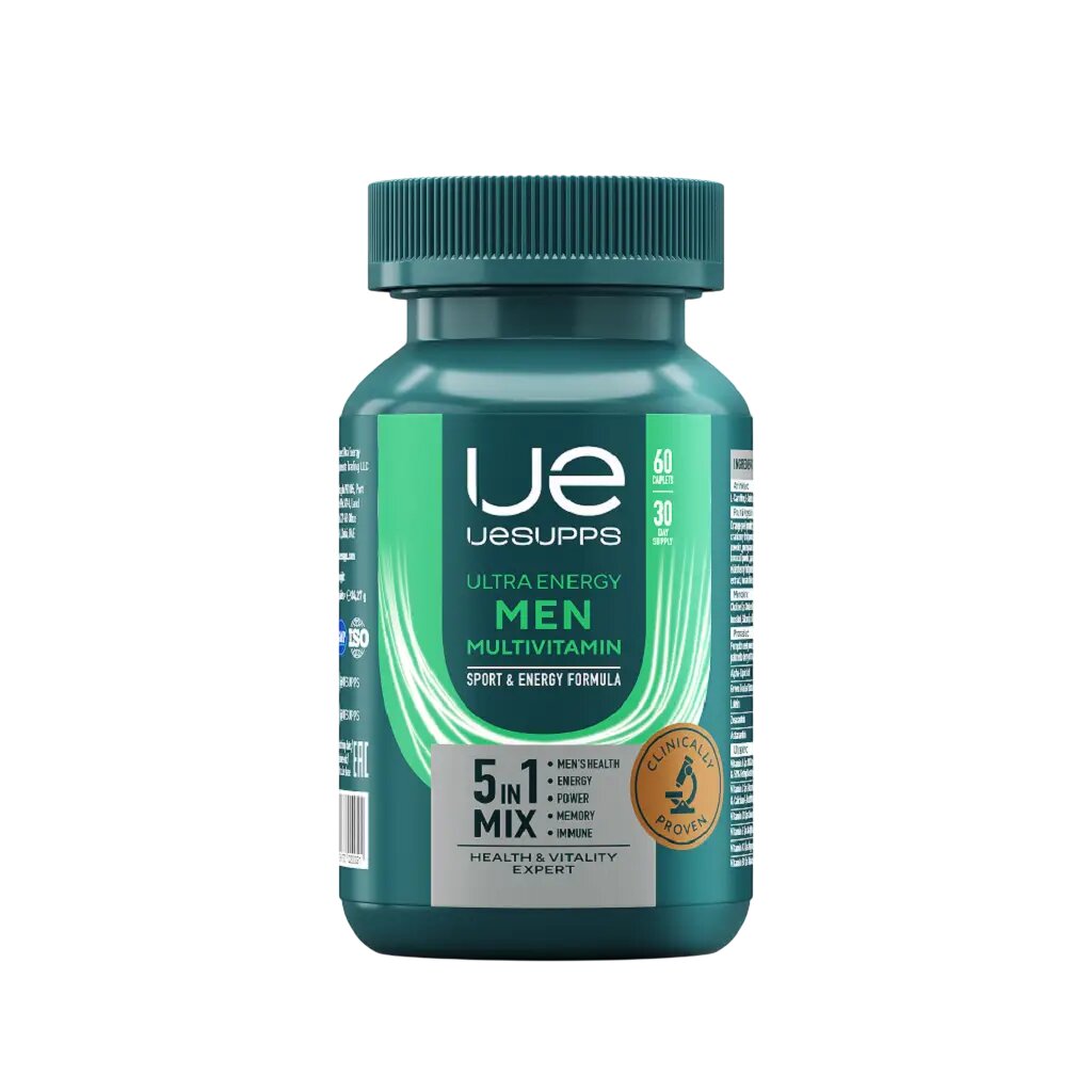 Уесаппс Ультра Энерджи Мен Мультивитамин Формула/UESUPPS Ultra Energy Men Multivitamin Formula таблетки массой 1404,5 мг 60 шт