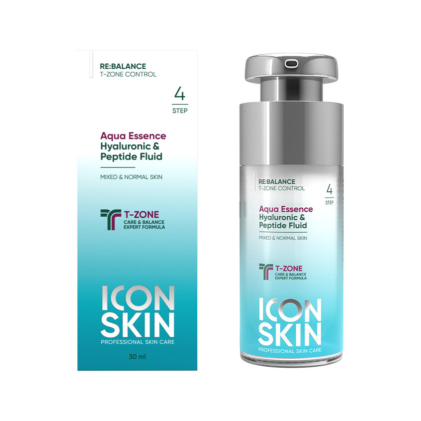 Флюид для лица ICON SKIN с пептидами и гиалуроновой кислотой (увлажняющий) 30 мл