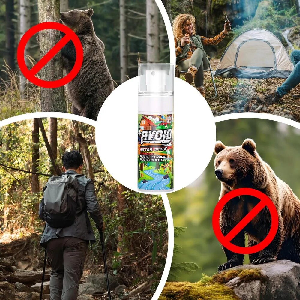 Отпугиватель динамический Bear Bitter Spray для защиты от диких животных (медведей), 130 г — фото 1