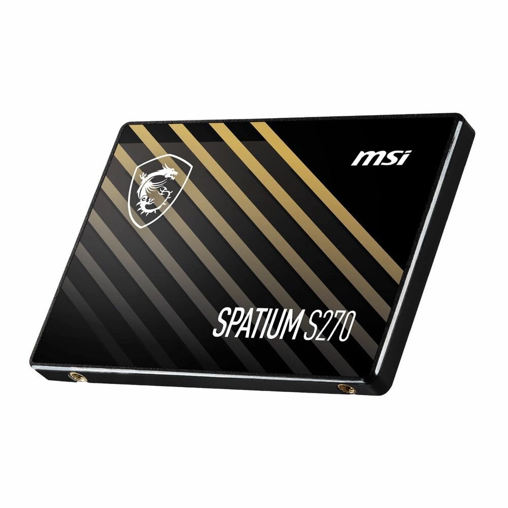 SSD-накопитель MSI 480 ГБ, интерфейс SATA III, форм-фактор 2,5 дюйма, скорость 500 МБ/с