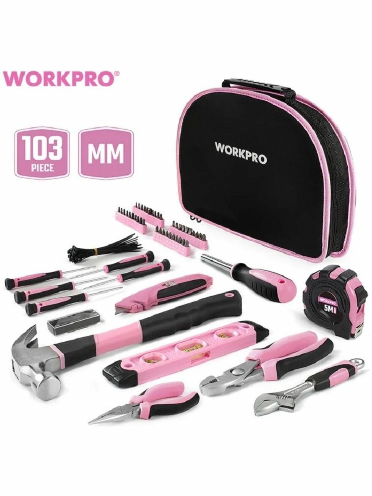 Набор инструментов для женщин WORKPRO 100 предметов WP206818