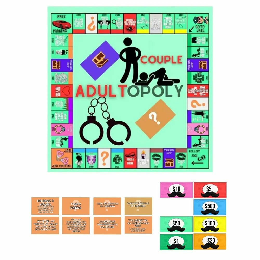 Игра для пар Adultopoly Общение укрепления отношений