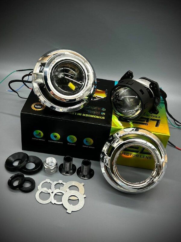 Светодиодные Би лед линзы для Ford Mondeo 2000-2013 на Форд Мондео - 3 дюйма 50W 6500K / BI LED модули