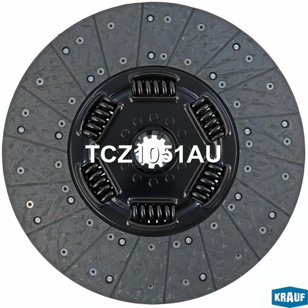 Диск сцепления ведомый, для Рено Тракс Керакс, Ирбиус, Камаз МАН F90 Маз, Неоплан арт TCZ1051AU