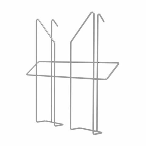 2 шт. Лоток навесной для стоек парус, А4, 220х225х50 мм, проволочный, хром, 290445