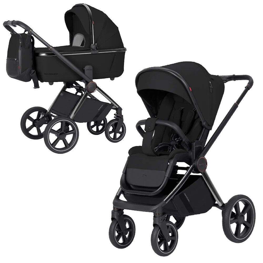 Детская коляска 2в1 Carrello Ultimo, цвет Sable Black CH / 2025 (Чёрный), артикул производителя CRL-6524