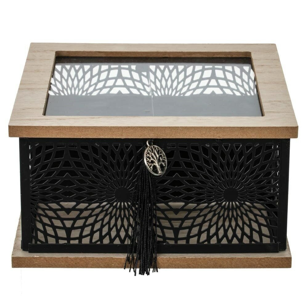 Шкатулка для чайных пакетиков, L=18 W=18 H=10 см