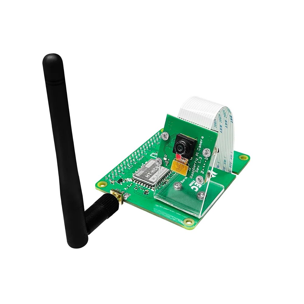 Модуль Heltec Wi-Fi HaLow Pi-CamLow Raspberry Pi HAT Камера 5 МП, диапазон 2 км, высокоскоростная сетка передачи данных 32,5 Мбит/с