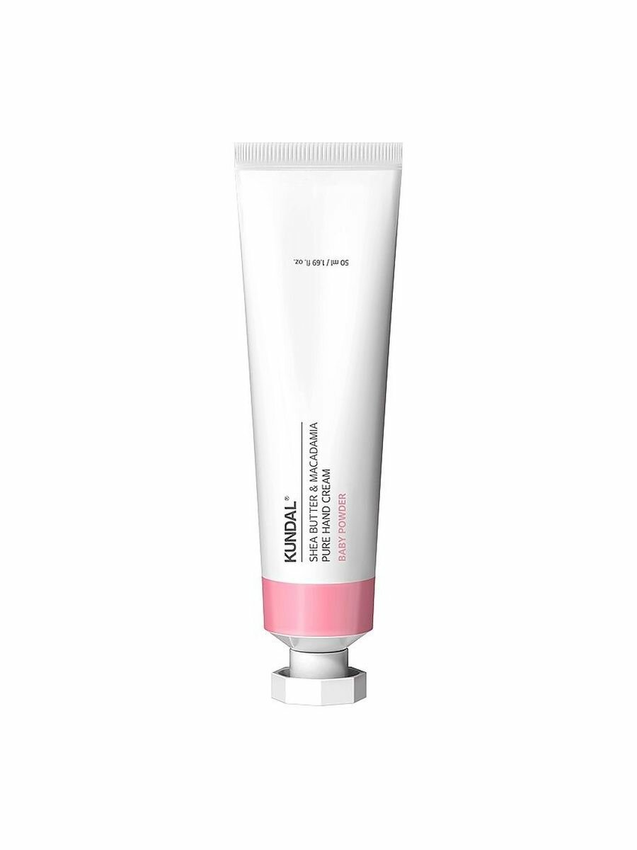 KUNDAL Крем для рук Крем для рук с ароматом Детской присыпки Shea Butter & Macadamia Baby Powder Hand Cream, 50 мл