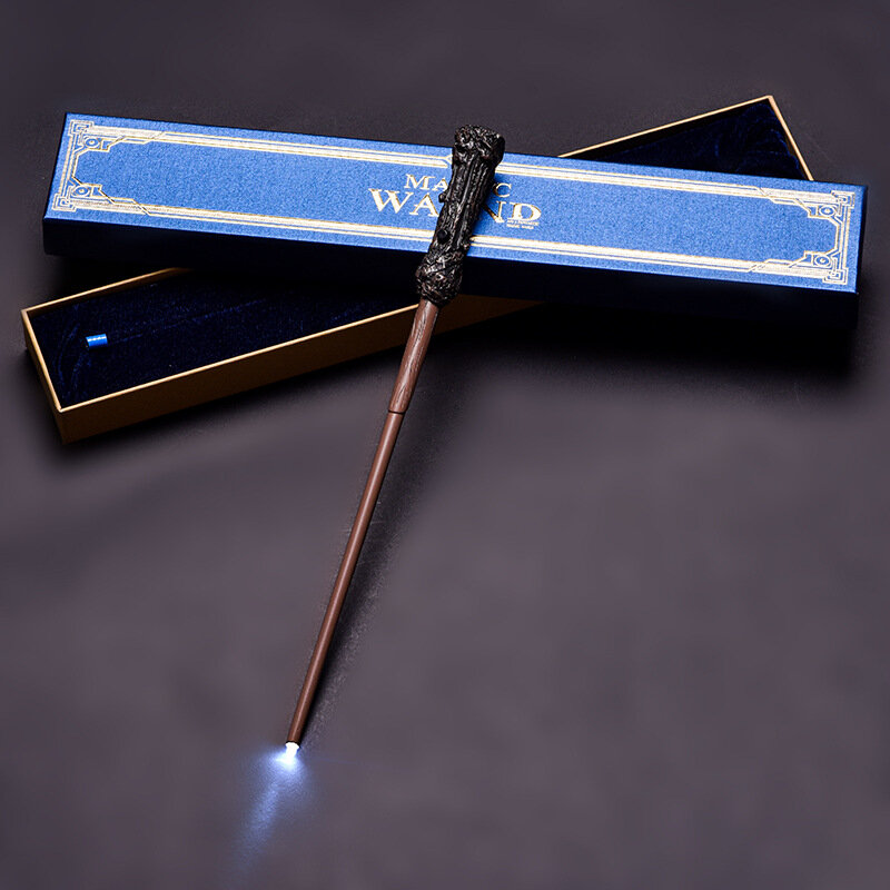 Светящаяся палочка Гарри Поттера, палочка Гермионы, светящаяся магическая палочка Дамблдора, игрушка на Хэллоуин с LED-подсветкой