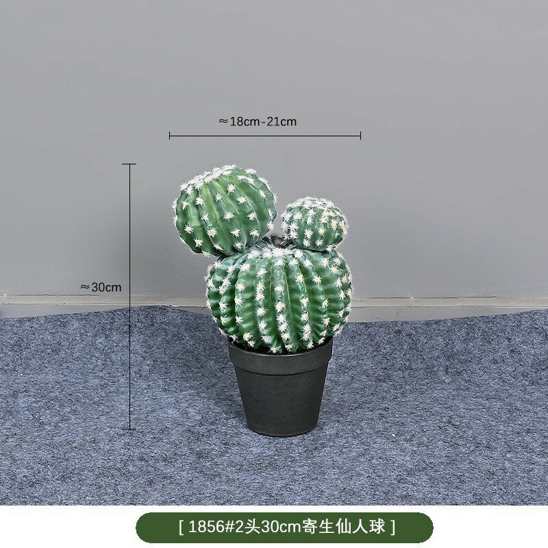 Искусственный кактус в форме шара, фальшивое зеленое растение, декор для окна, мягкое украшение, пустынный ландшафт, сизаль, искусственный кактус драцена, дерево тысячелетия