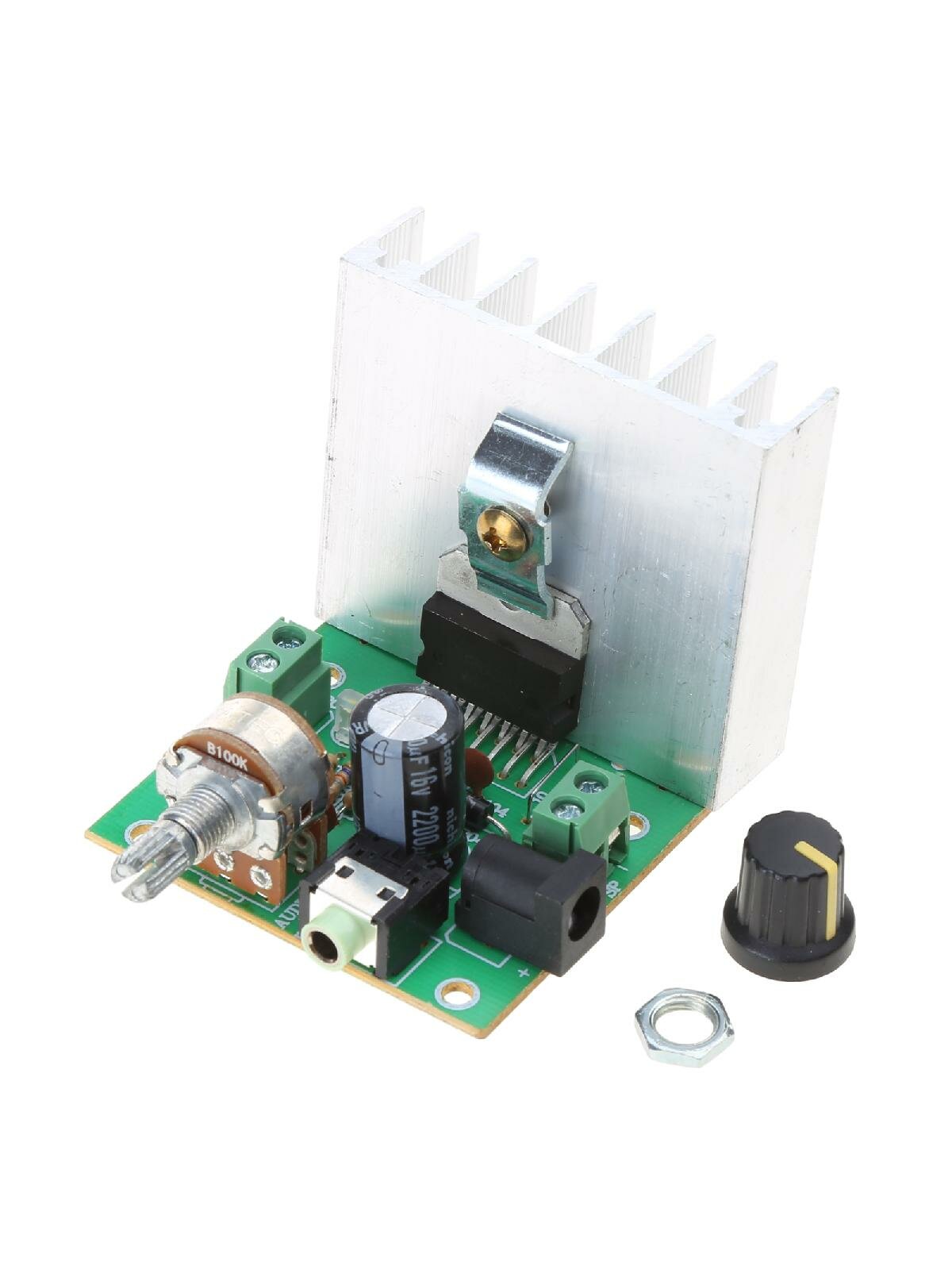 Модуль усилителя мощности звука TDA7377 с конденсатором