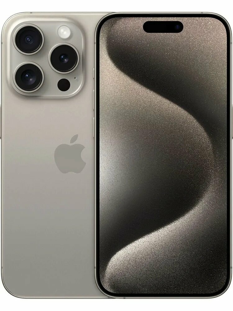 Восстановленный Apple Смартфон Глобальная версия Apple iPhone 15 Pro Max поддерживает SIM + SIM, поддерживает русский язык и совместима с использованием в России. Global 8/256 ГБ, серый металлик, серебристый