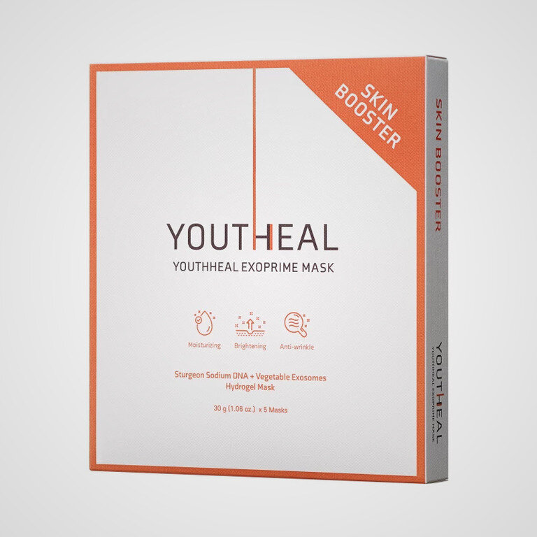 Гидрогелевая маска с двойным пдрн и двойными экзосомами 5*30 гр YOUTHHEAL Exoprime Mask Маска 5*30 гр