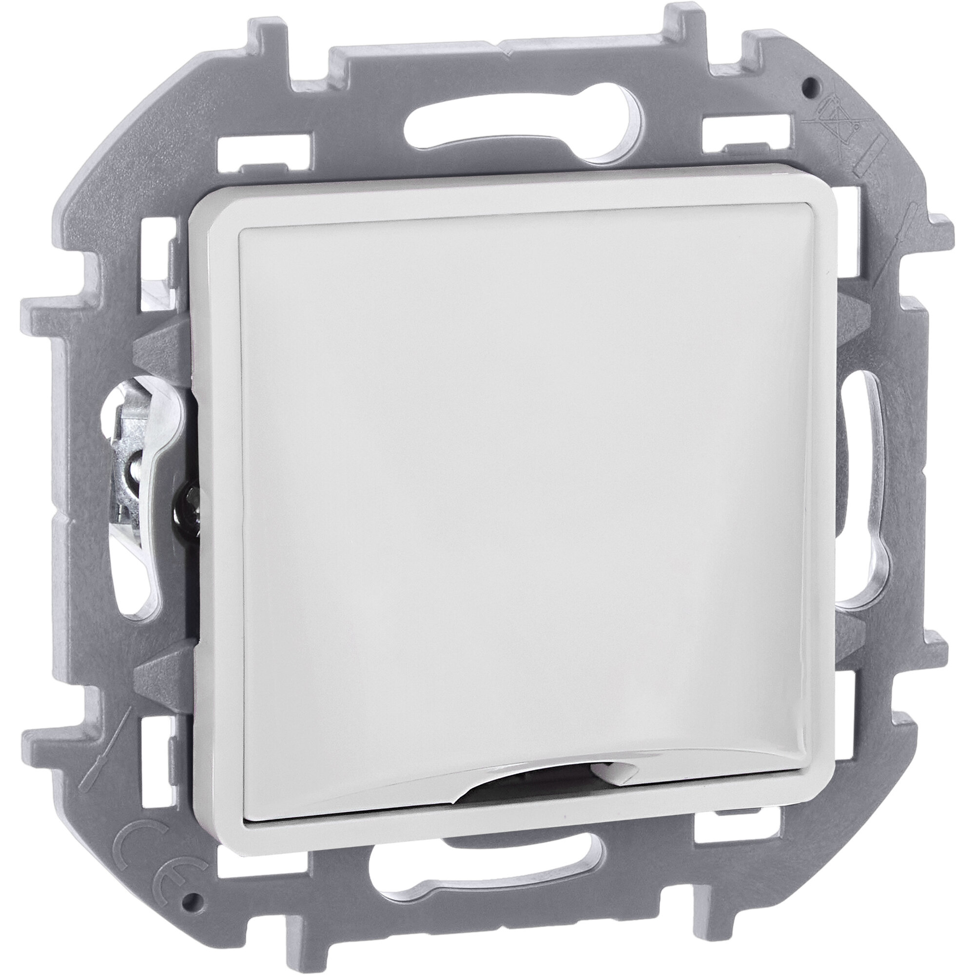 Вывод кабеля с зажимом для кабеля белый INSPIRIA IEK 673890