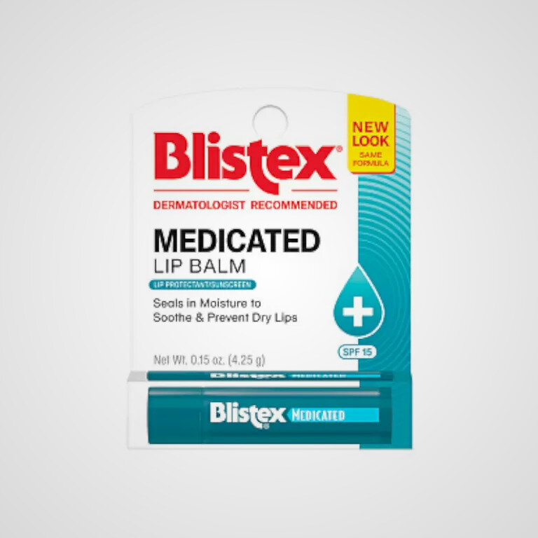 Бальзам для губ Medicated классический SPF 15 4.25 гр BLISTEX Medicated lip balm SPF 15 Бальзам 4,25 гр