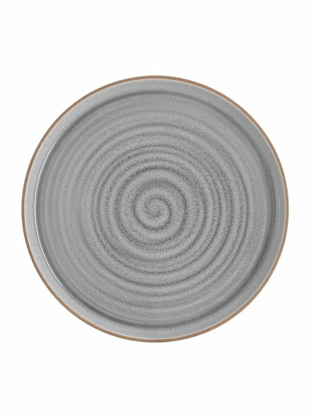 Тарелка закусочная 21 см Home & Style Спираль, Dallas керамика, 1 шт мелкая тарелка для сервировки стола, блюдо
