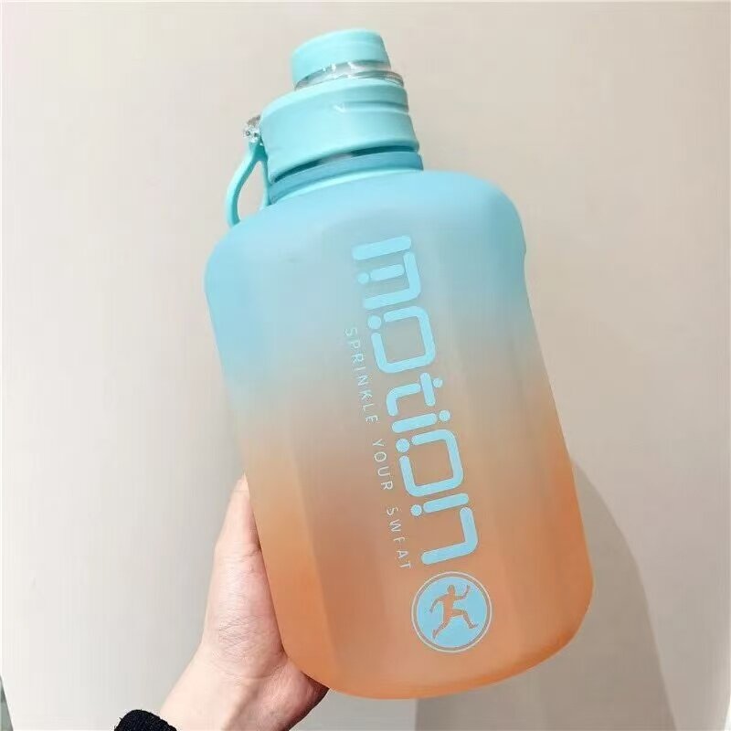 Пластиковая спортивная бутылка JIUAN 2,2 л, A, 2.2L Градиент синий