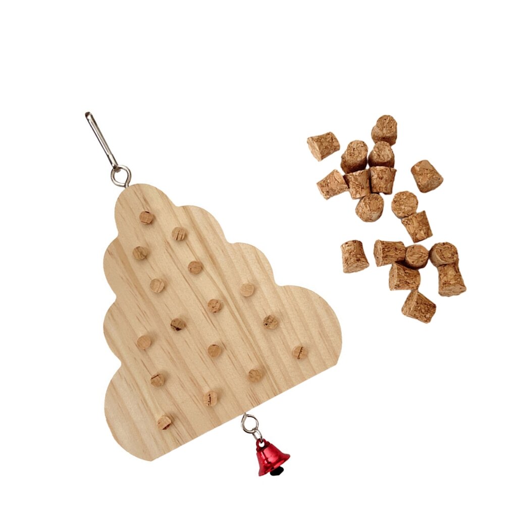 Игрушка для выщипывания пробки попугаем, чтобы развеять скуку-игрушка из композитной пробки