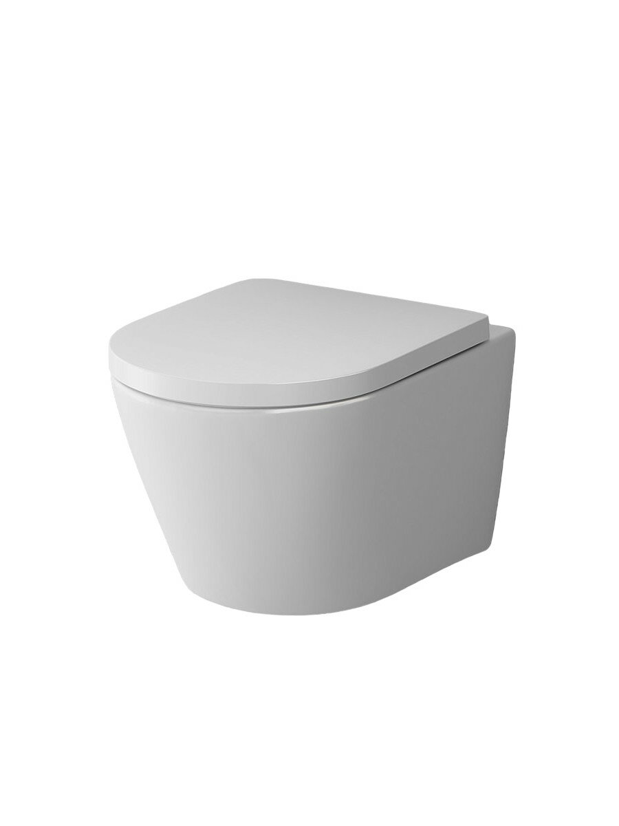 Унитаз подвесной AM.PM Sense 360х500х390мм, безободковый, с сиденьем микролифт C741701SC