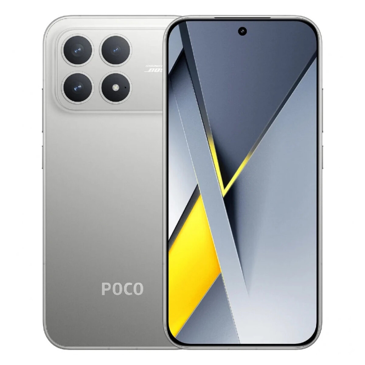 Смартфон Xiaomi POCO F8 Pro 12/256 ГБ Global, Dual nano SIM, серебристый титан
